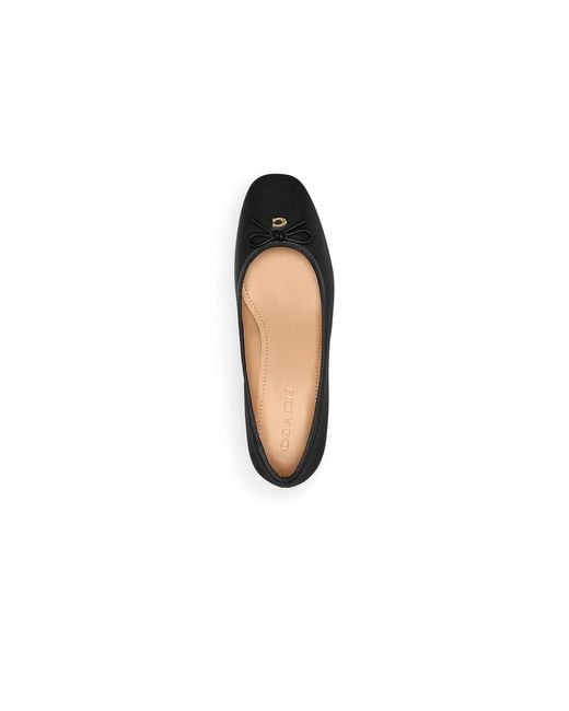 COACH Ava Ballet Pumps () Flat Shoes in Black | Lyst