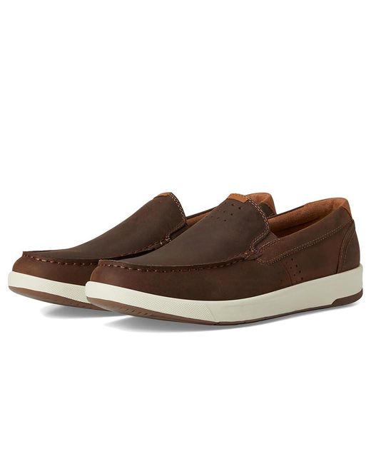 Florsheim Crossover Moc Toe Slip-On Shoes 7 W (3E) Leather in Brown for ...