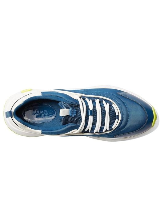 MICHAEL Michael Kors Dara Trainer Shoes, Synthetic/Textile in Blue | Lyst