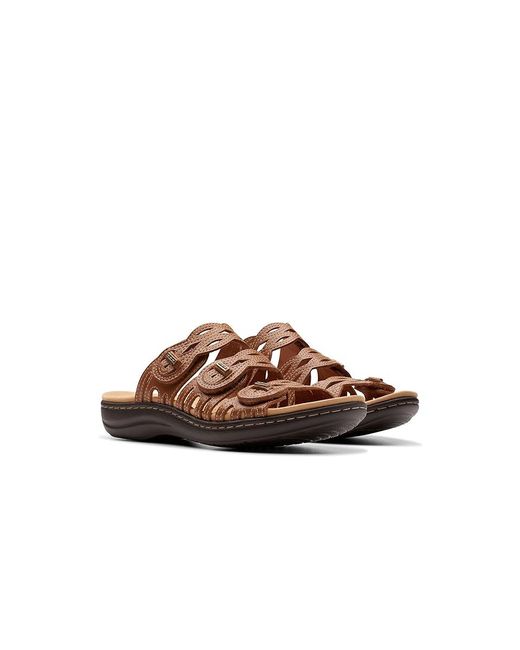 Clarks Laurieann Ruby ( Leather) Sandals in Brown | Lyst