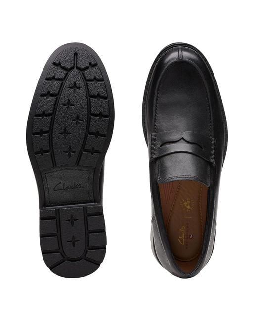 Clarks Un Shire Step in Black for Men | Lyst