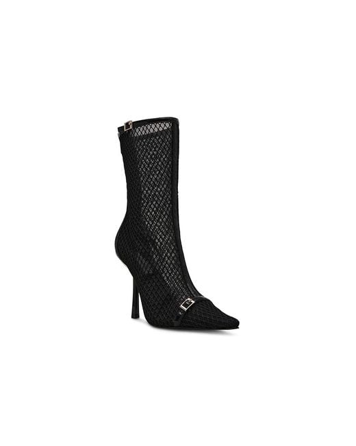Steve Madden Ashlin ( Mesh) Boots in Black | Lyst