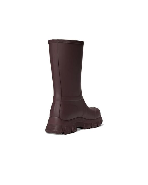 HUNTER Micah Rain Boots, Rubber in Brown | Lyst