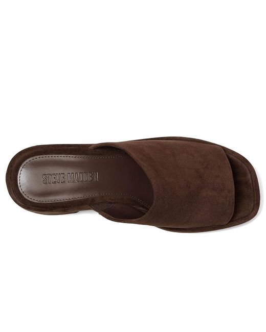 Steve Madden Shanton Sandals, Suede in Black | Lyst