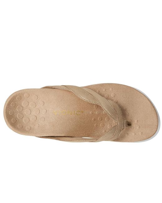 Vionic Bella Braid Thong Sandals Wedge Shoes | Lyst