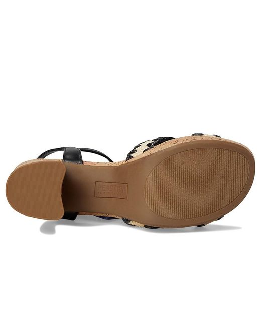 Kenneth Cole Reeva Platform Shoes Natural/ Raffia, Textile in Black | Lyst