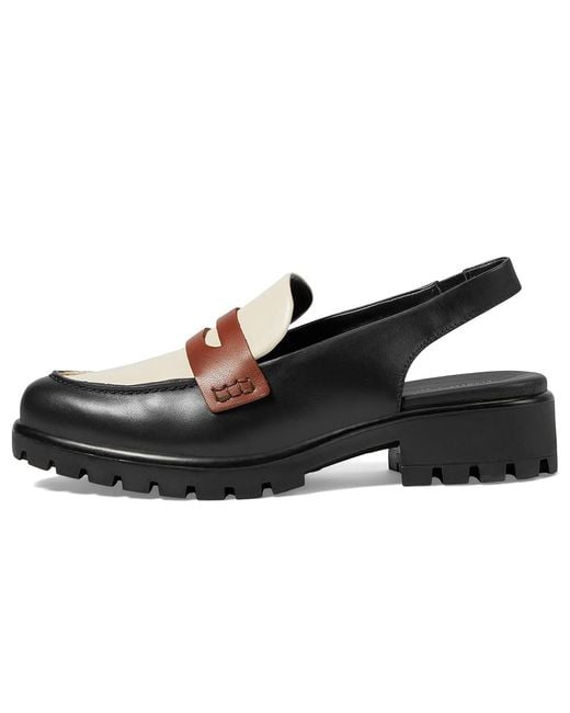Ecco Modtray Sling Back Penny Loafer Flat Shoes Night Sky/Limestone ...