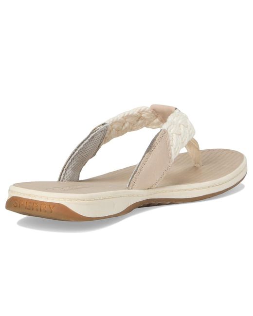 Sperry Top-Sider Parrotfish Braid Sandals 7.5 M (B) Rubber in White | Lyst