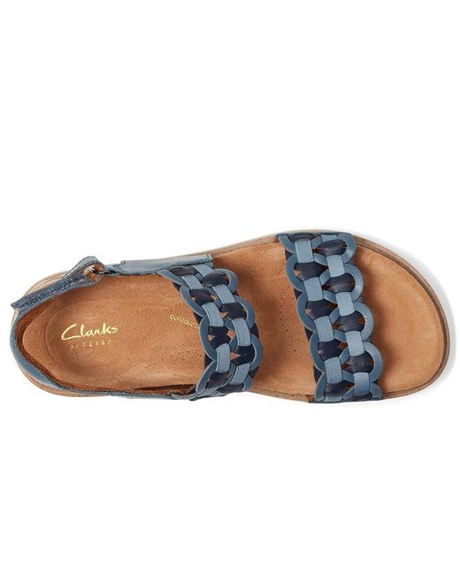 Clarks Arwell Glide Sandals 7.5 C in Blue | Lyst