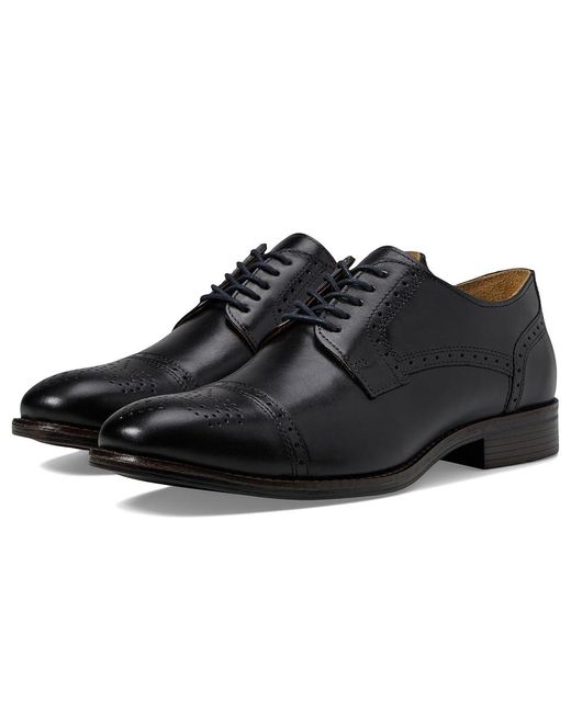 Johnston & Murphy Lewis Cap Toe Shoes 8.5 M (D) in Black for Men | Lyst