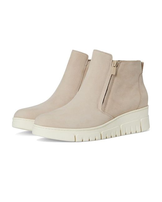 Vionic Uptown Sur Booties (Oatmeal/ Nubuck) Boots in Natural | Lyst