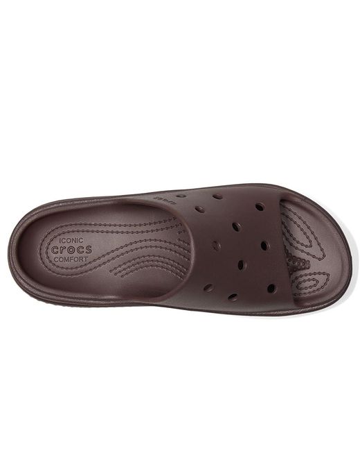 Crocs™ Stomp Slide Shoes 4 in Brown | Lyst