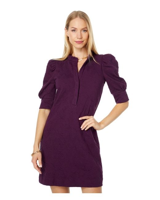 Lilly Pulitzer Elsey Elbow Sleeve Dress in Purple | Lyst Lilly Pulitzer Elsey Elbow Sleeve Dress in Purple | Lyst