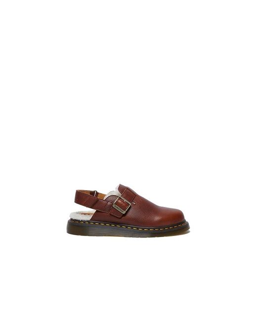 Dr. Martens Jorge Ii Faux Fur Lined Leather Slingback Mules Lace-Up ...