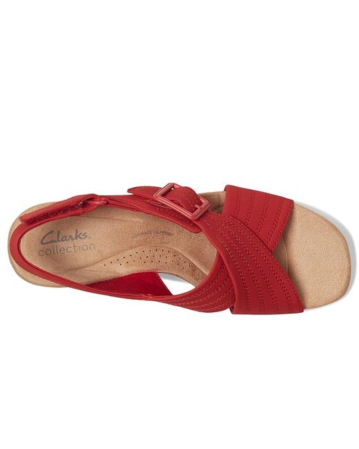 Clarks Nerisa West Sandals 9.5 B in Red | Lyst