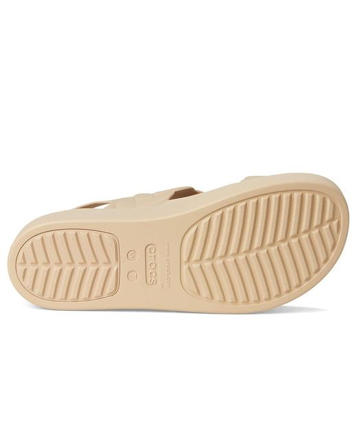 Crocs™ Women's Brooklyn Woven Low Wedges Platform Sandals in Metallic ...