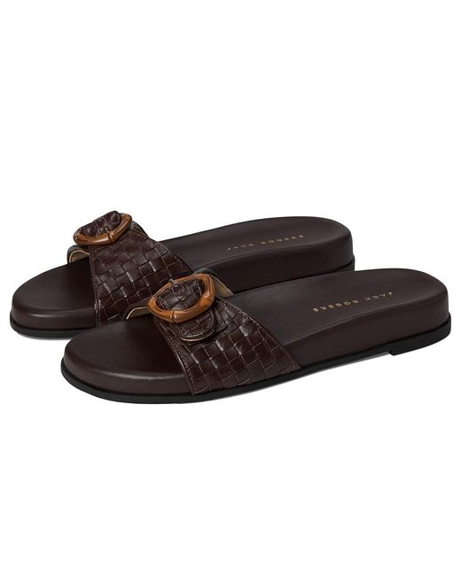 Jack Rogers Essex Slide in Brown | Lyst