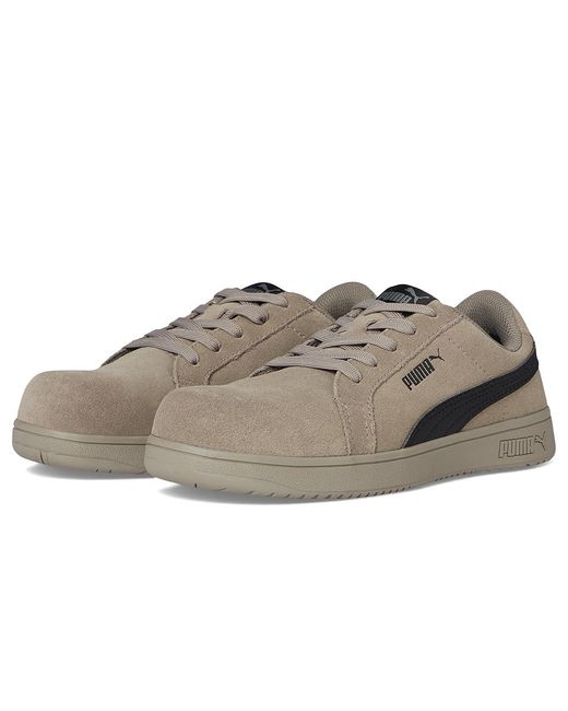 PUMA Iconic Suede Low Eh Work Boots in Gray | Lyst