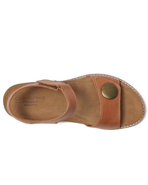 Comfortiva Gwen Sandals 6 M (B) Leather in Brown | Lyst