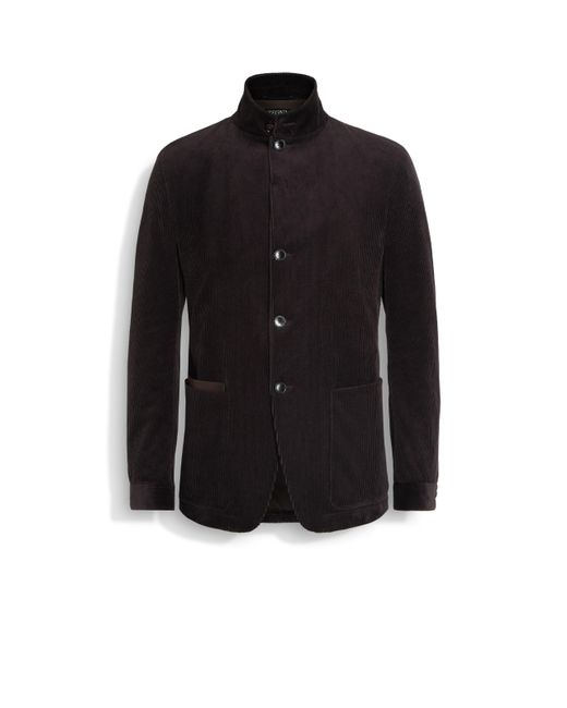 ZEGNA Cashco Il Conte Jacket in Black for Men | Lyst UK