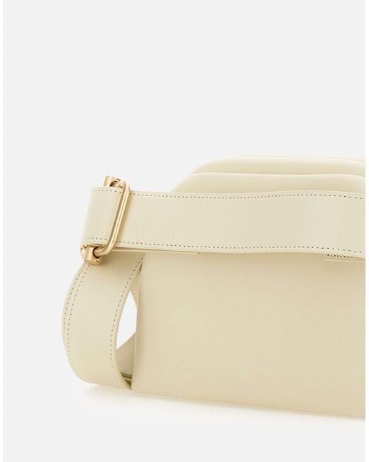 OSOI Mini Brot Smooth Leather Shoulder Bag in Natural | Lyst