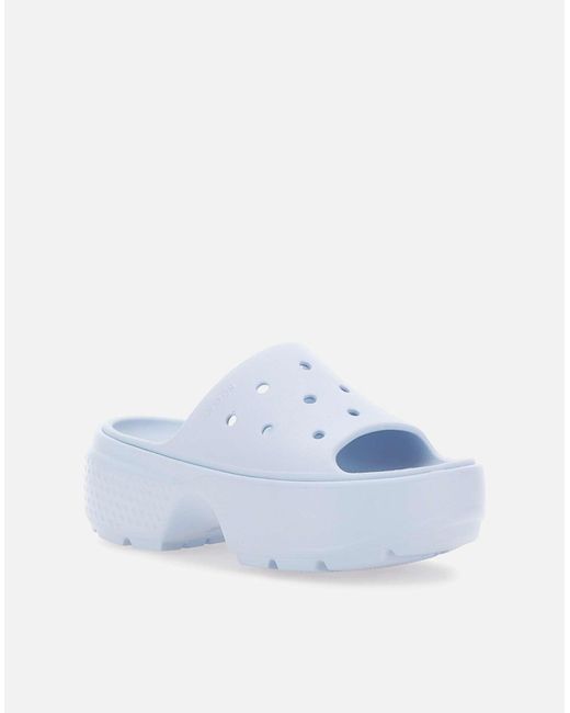 Crocs™ Powder Slide Sandals With Comfort Technology in Blue | Lyst