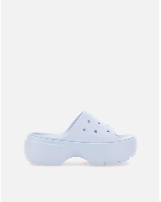 Crocs™ Powder Slide Sandals With Comfort Technology in Blue | Lyst