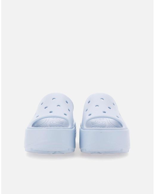 Crocs™ Powder Slide Sandals With Comfort Technology in Blue | Lyst