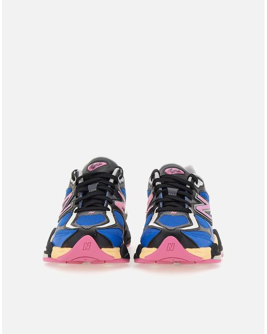 New Balance Multicolor Leather Mesh Sneakers in Blue | Lyst