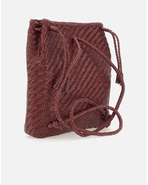 Dragon Diffusion Burgundy Hand-Woven Backpack in Purple | Lyst
