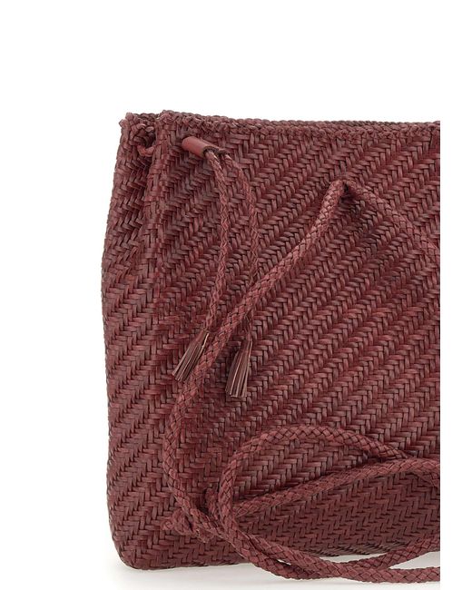 Dragon Diffusion Burgundy Hand-Woven Backpack in Purple | Lyst