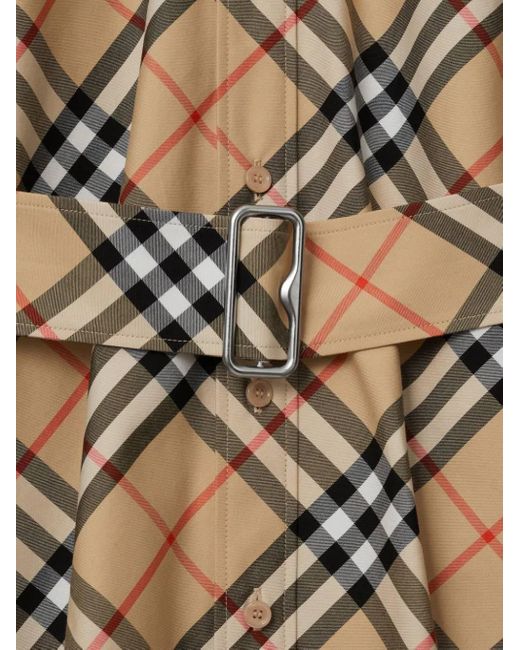 Burberry Vintage Check Dress With Belt | Lyst UK