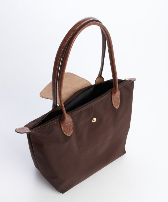Lyst - Longchamp Chocolate Nylon Le Pliage Small Shopper Tote in Brown