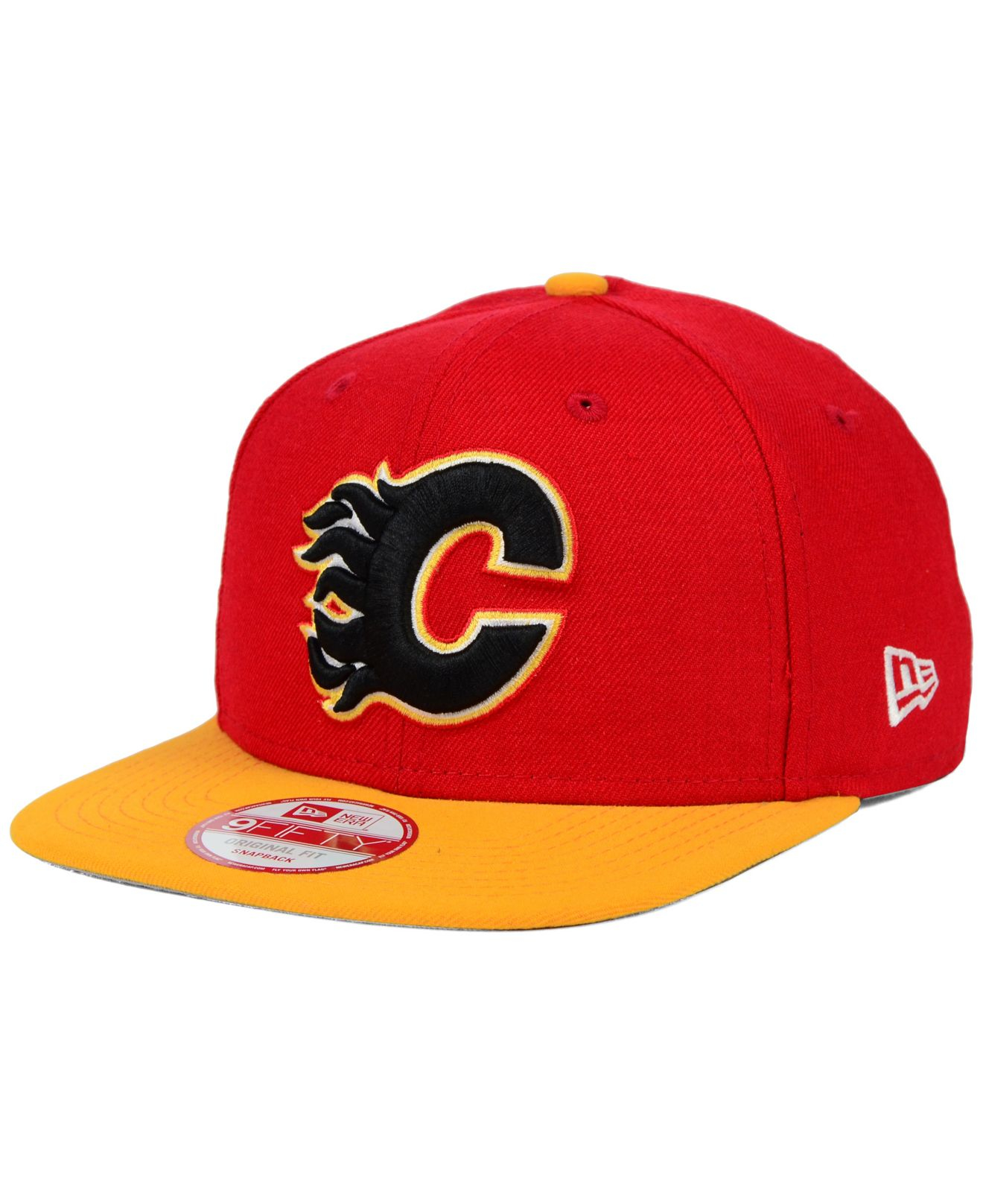 KTZ Calgary Flames Stanley Cup Champ Collection 9fifty Snapback Cap in ...