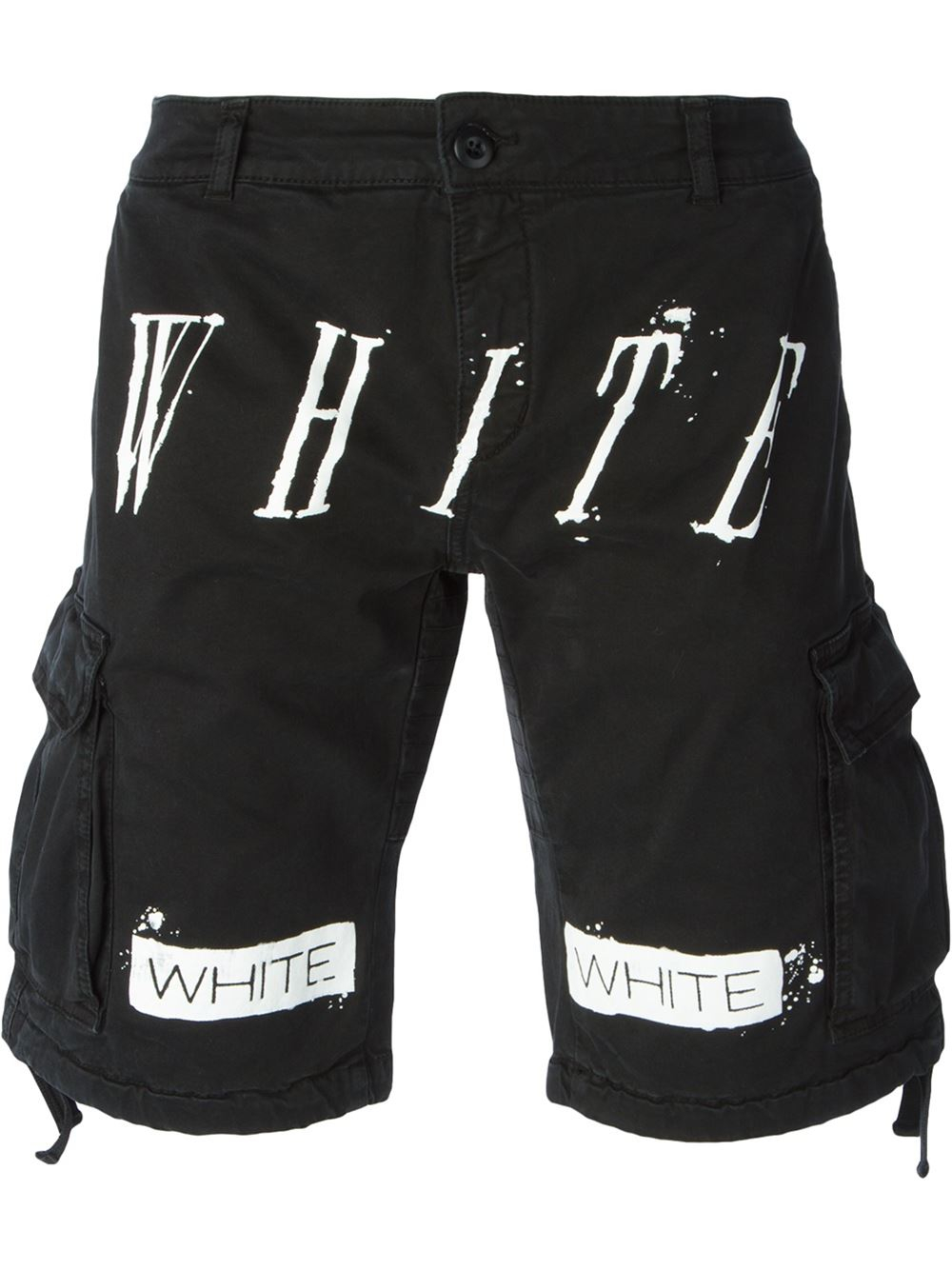 Lyst - Off-White c/o Virgil Abloh Striped Cargo Shorts in Black for Men