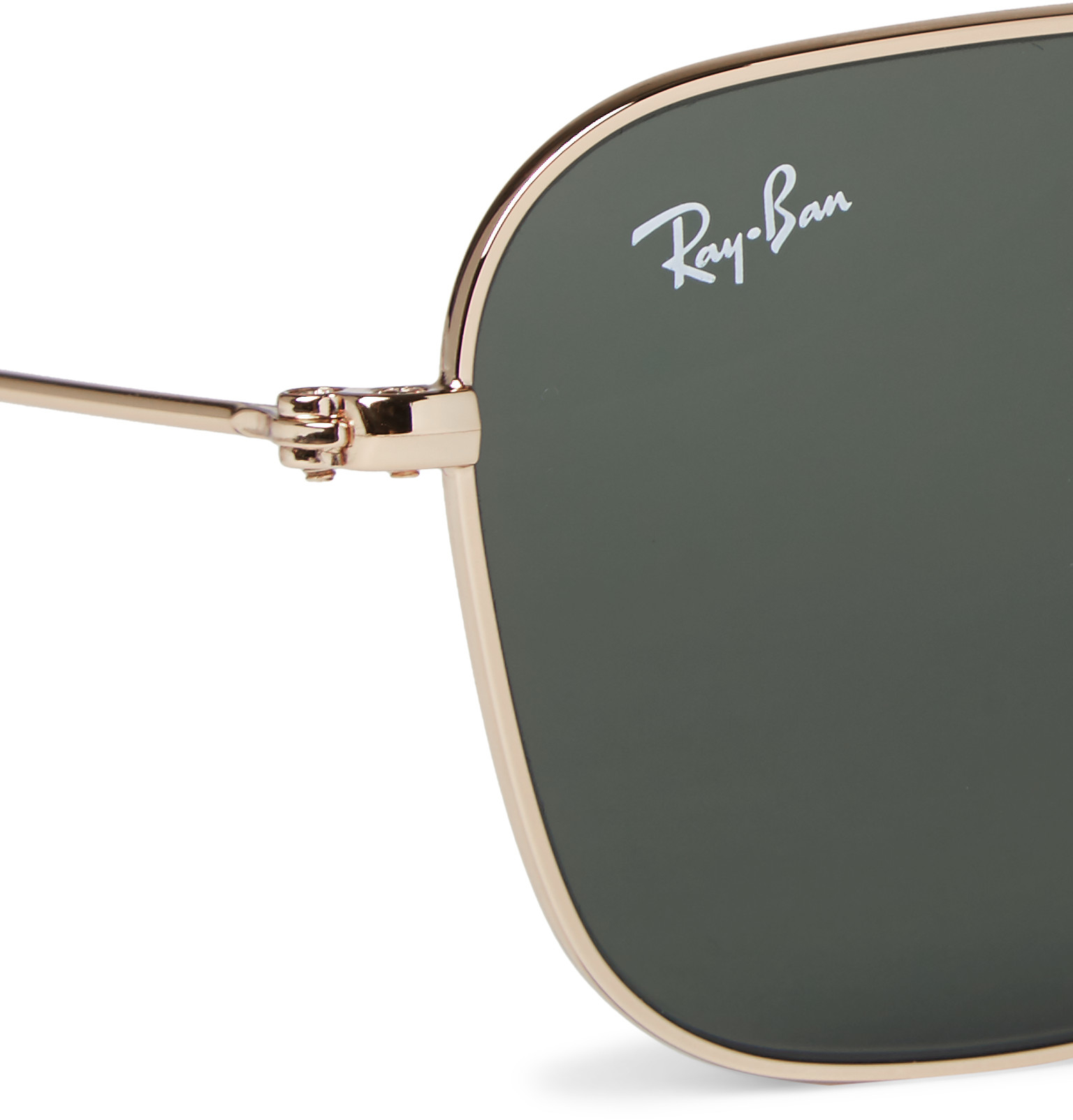 Ray-Ban Square-frame Gold-tone Sunglasses in Metallic for Men - Lyst