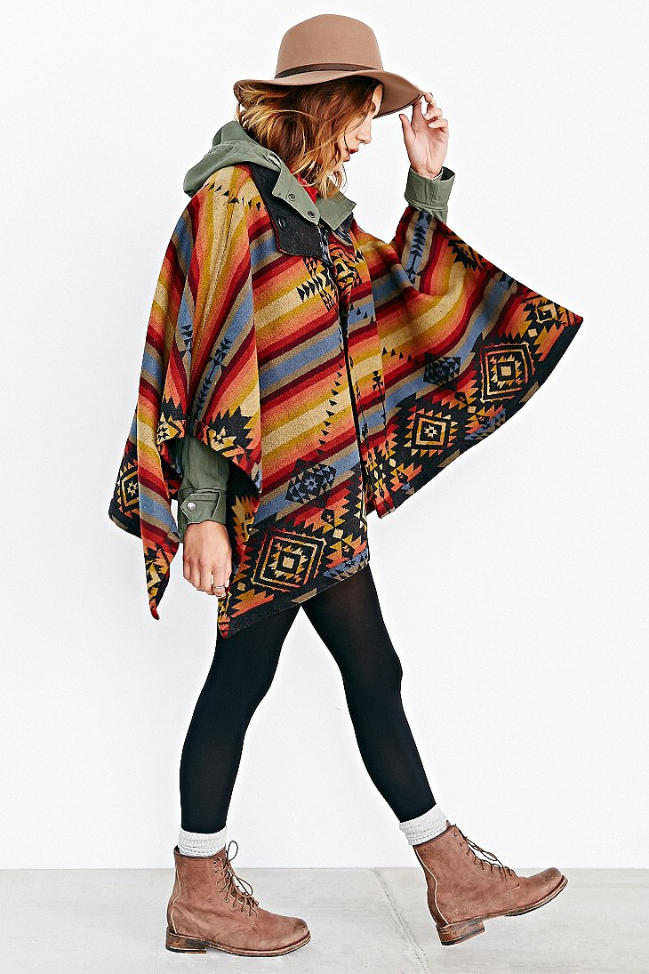 Pendleton Pendelton Chaparral Reversible Poncho - Lyst
