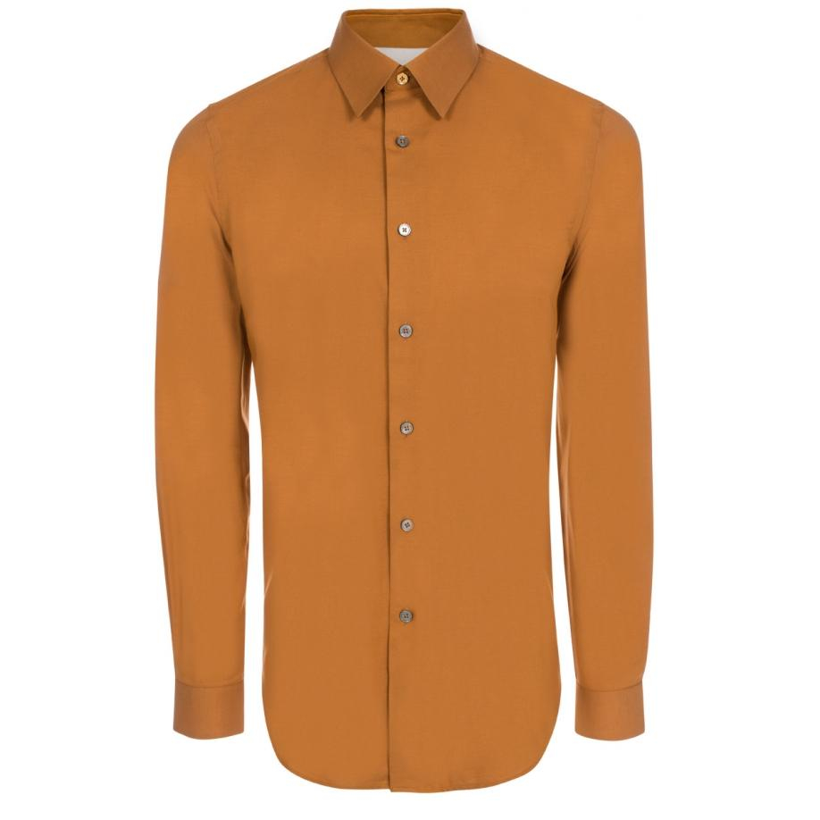 Paul Smith Men's Burnt Orange Cotton-cashmere Shirt for Men - Lyst