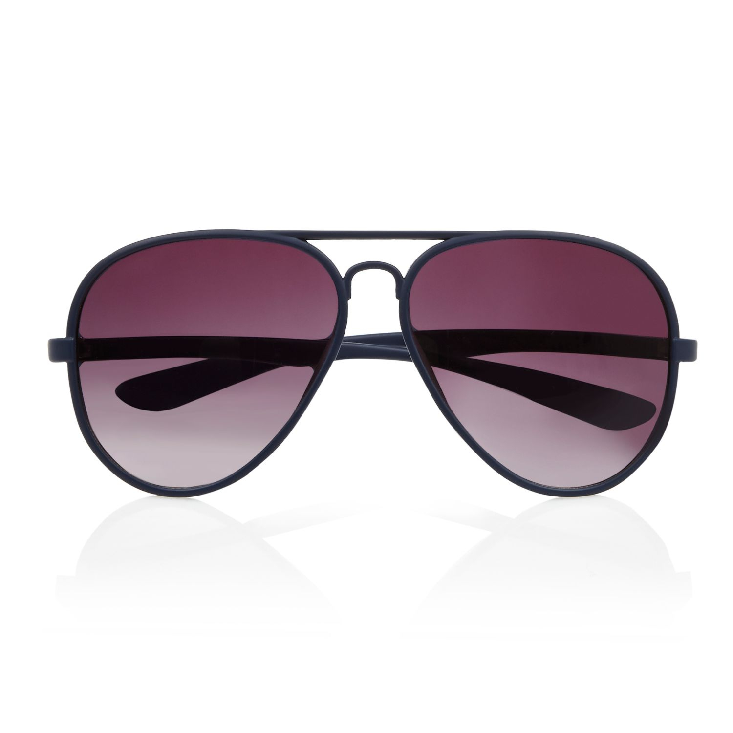 River Island Navy Aviator Sunglasses In Blue For Men Navy Lyst