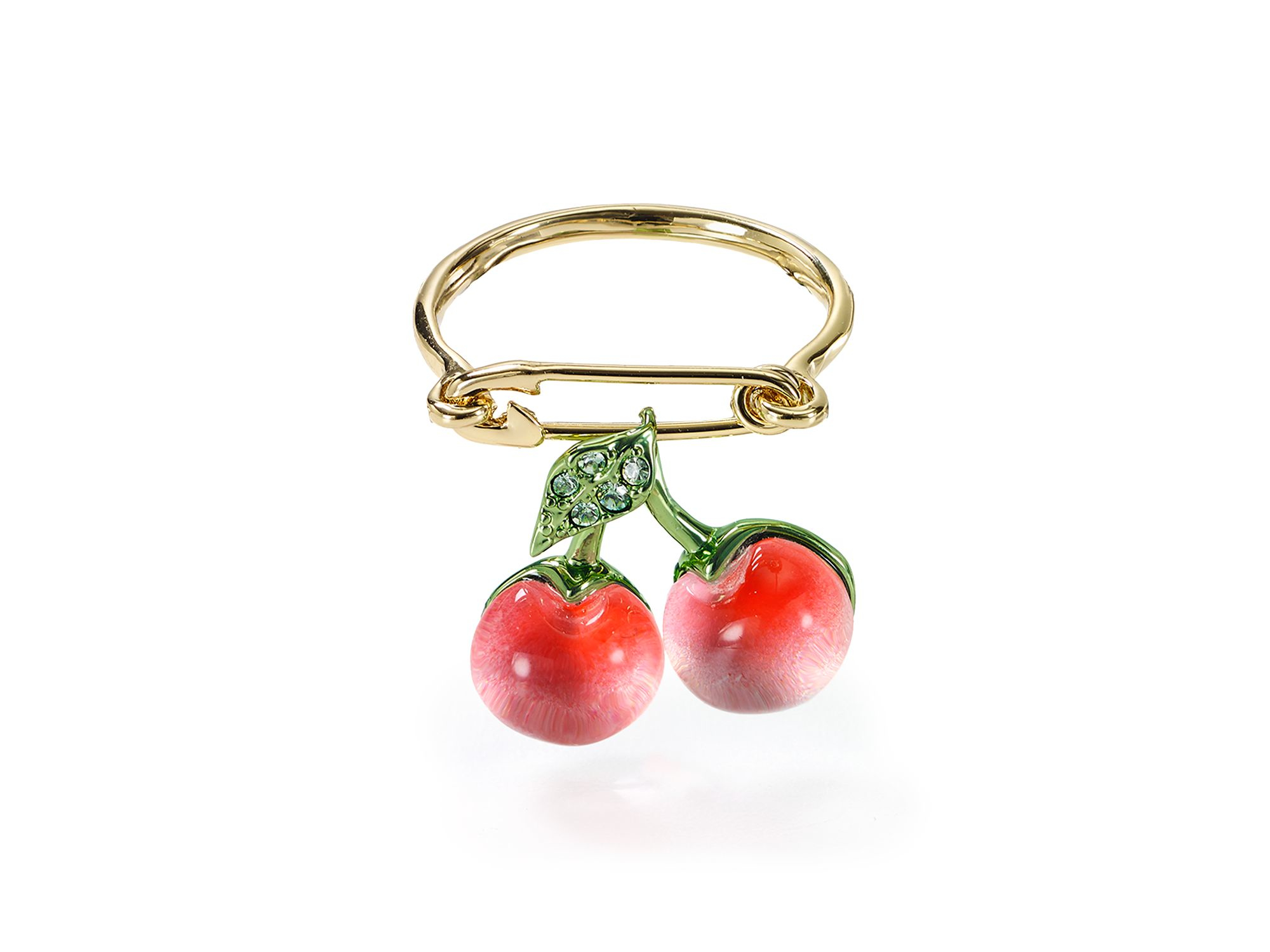 Alexis Bittar Lucite Crystal Encrusted Cherry Ring In Red Lyst