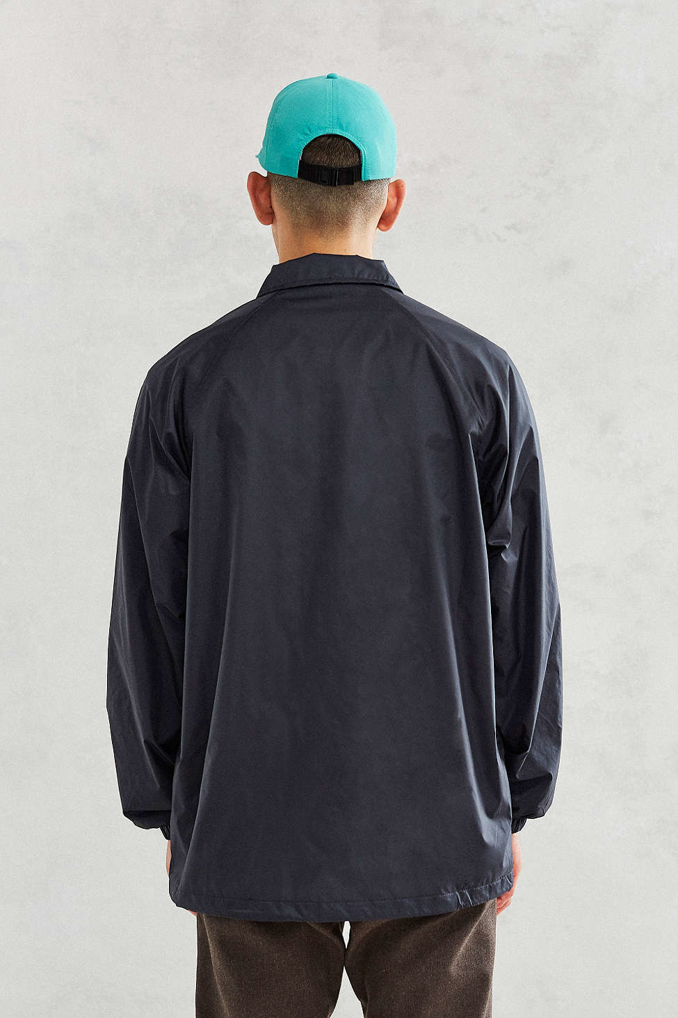 Lyst - Dickies Snap Front Nylon Coaches Jacket in Blue for Men