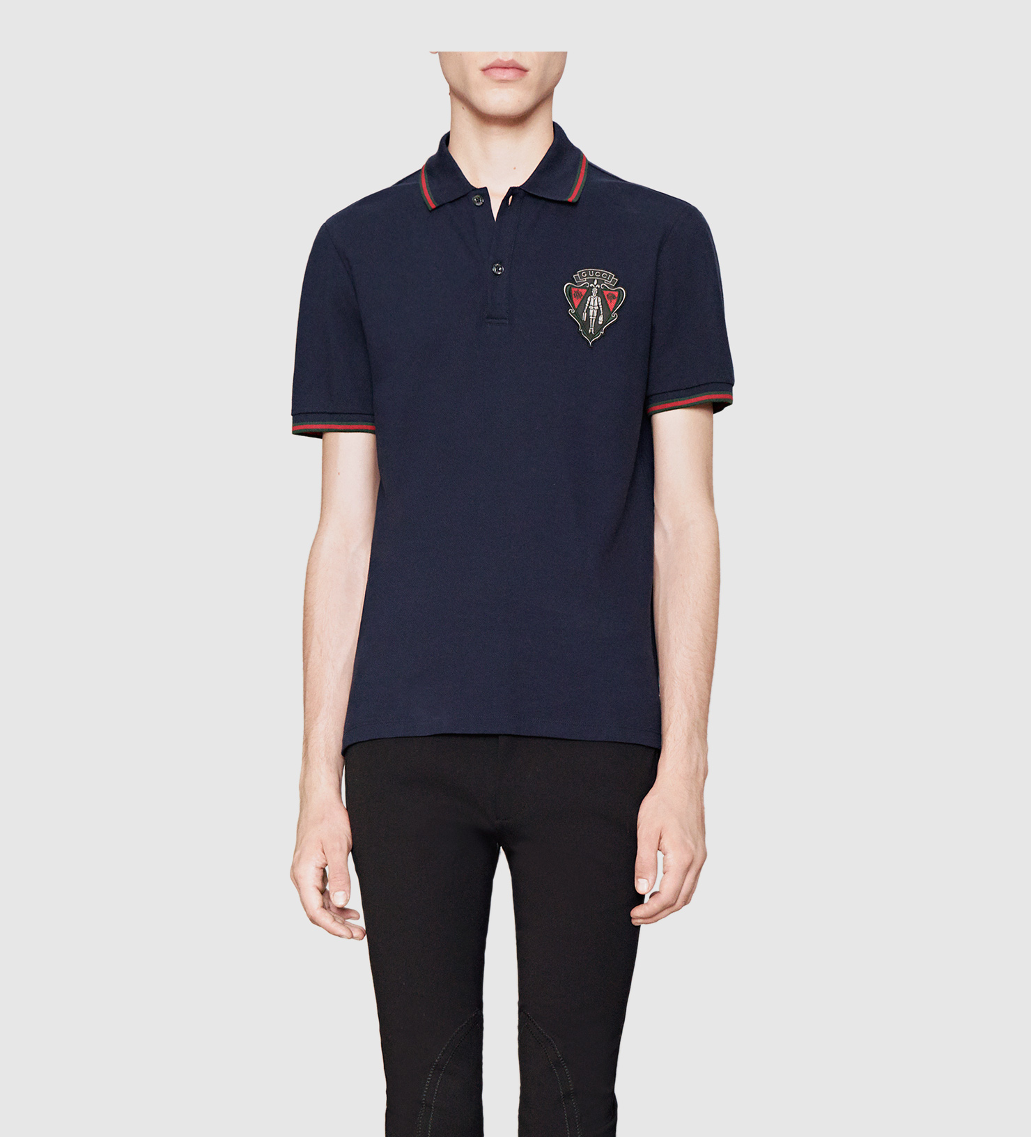 Gucci Polo Shirt From Equestrian Collection in Blue for Men - Lyst