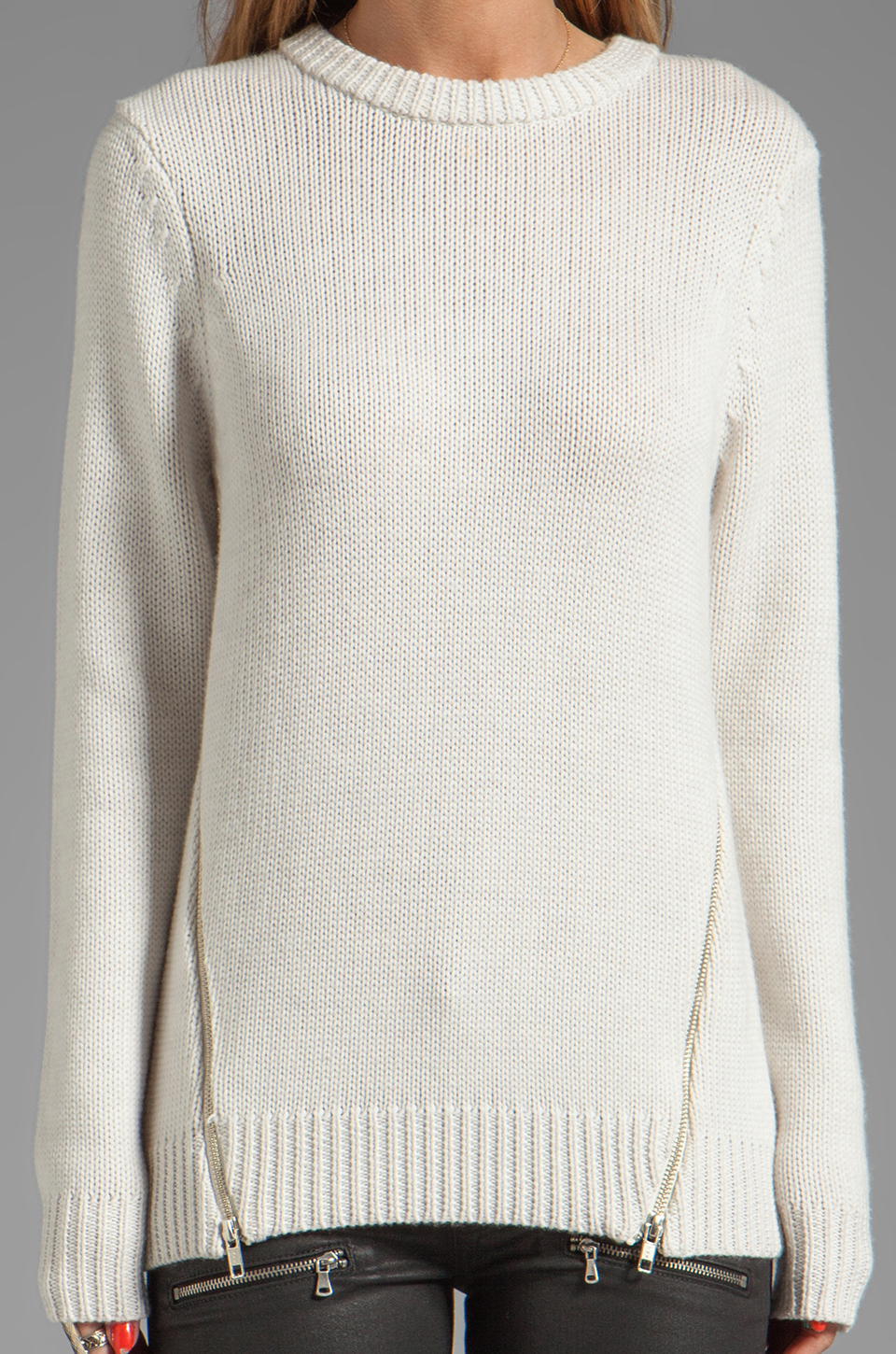 Buy side zipper sweater womens cheap online