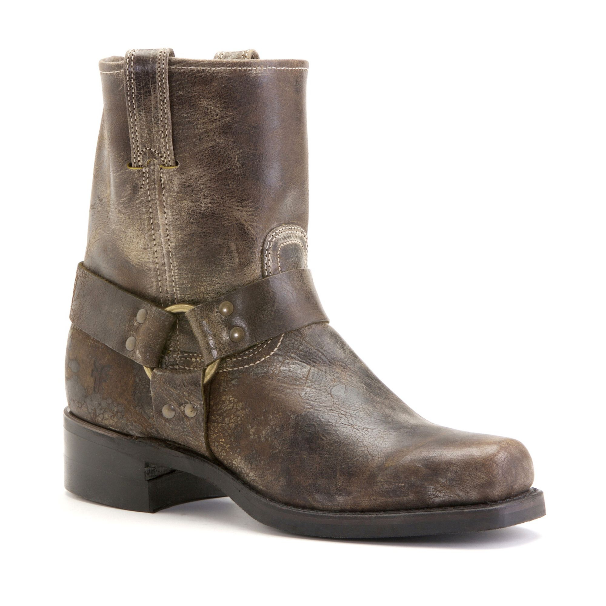 Frye Harness Vintage Leather Boots in Chocolate (Brown) for Men - Lyst