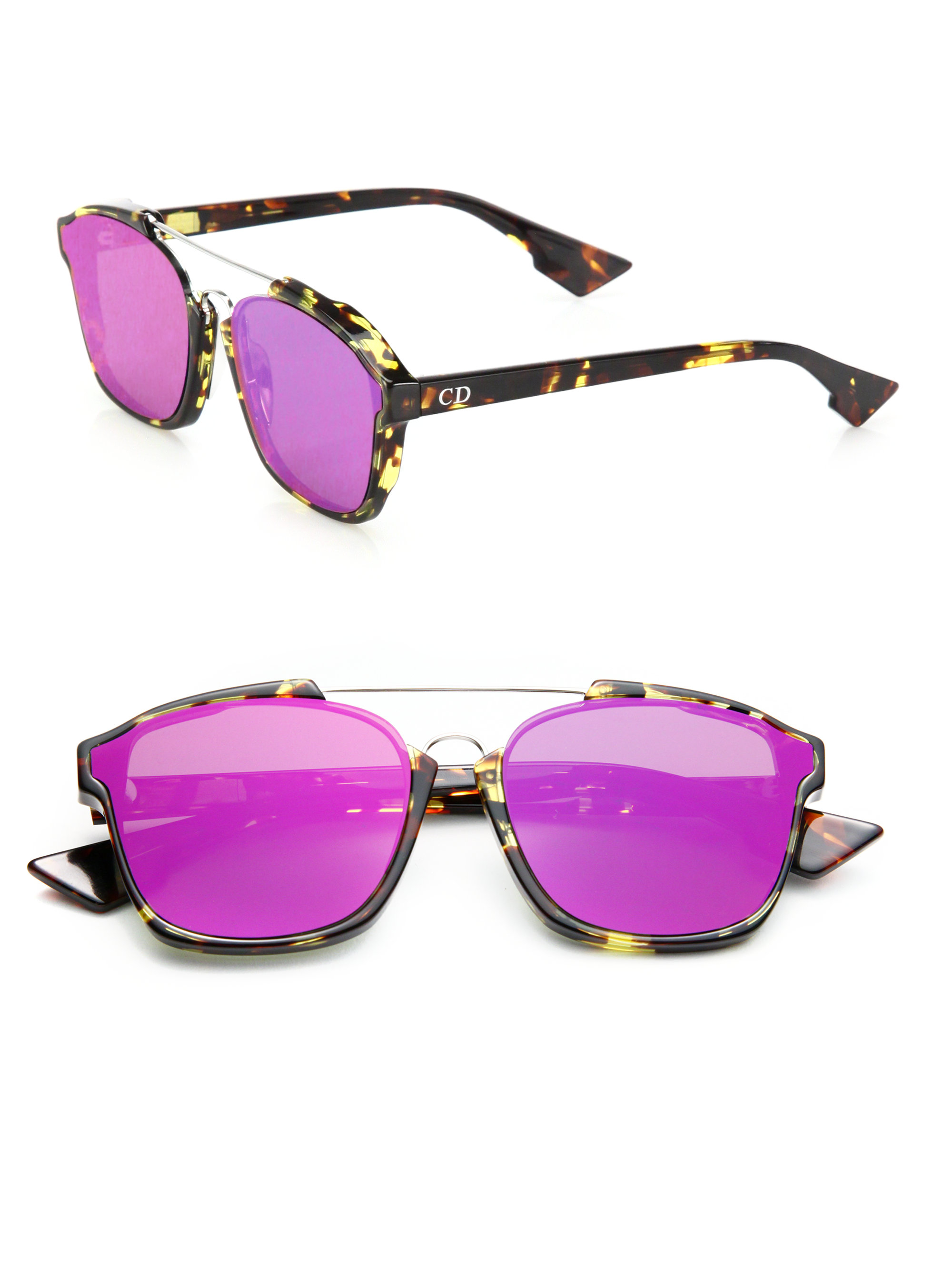 Dior Abstract 58mm Square Sunglasses In Pink Lyst
