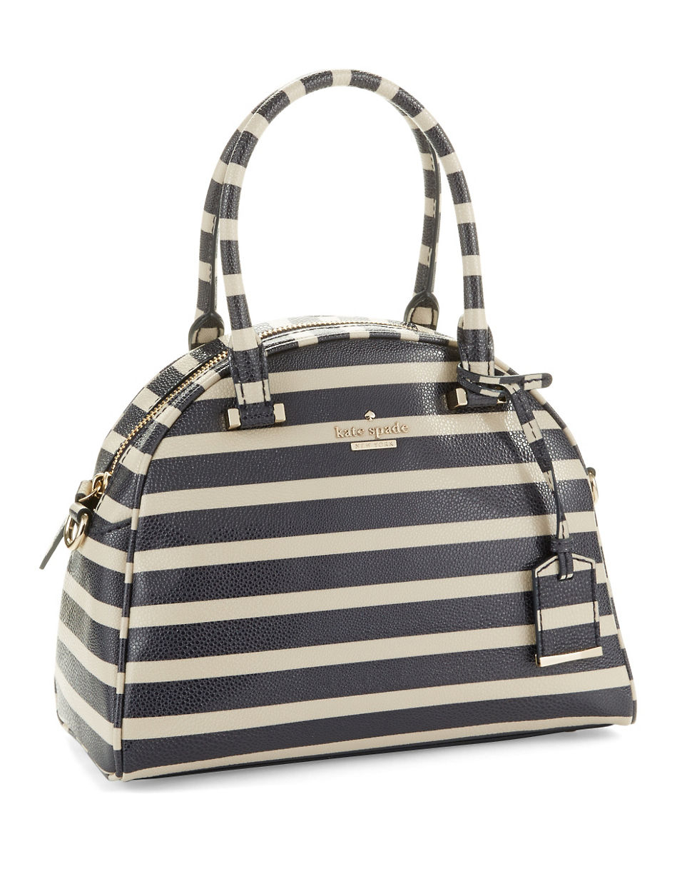 Kate Spade Striped Purse Black | semashow.com