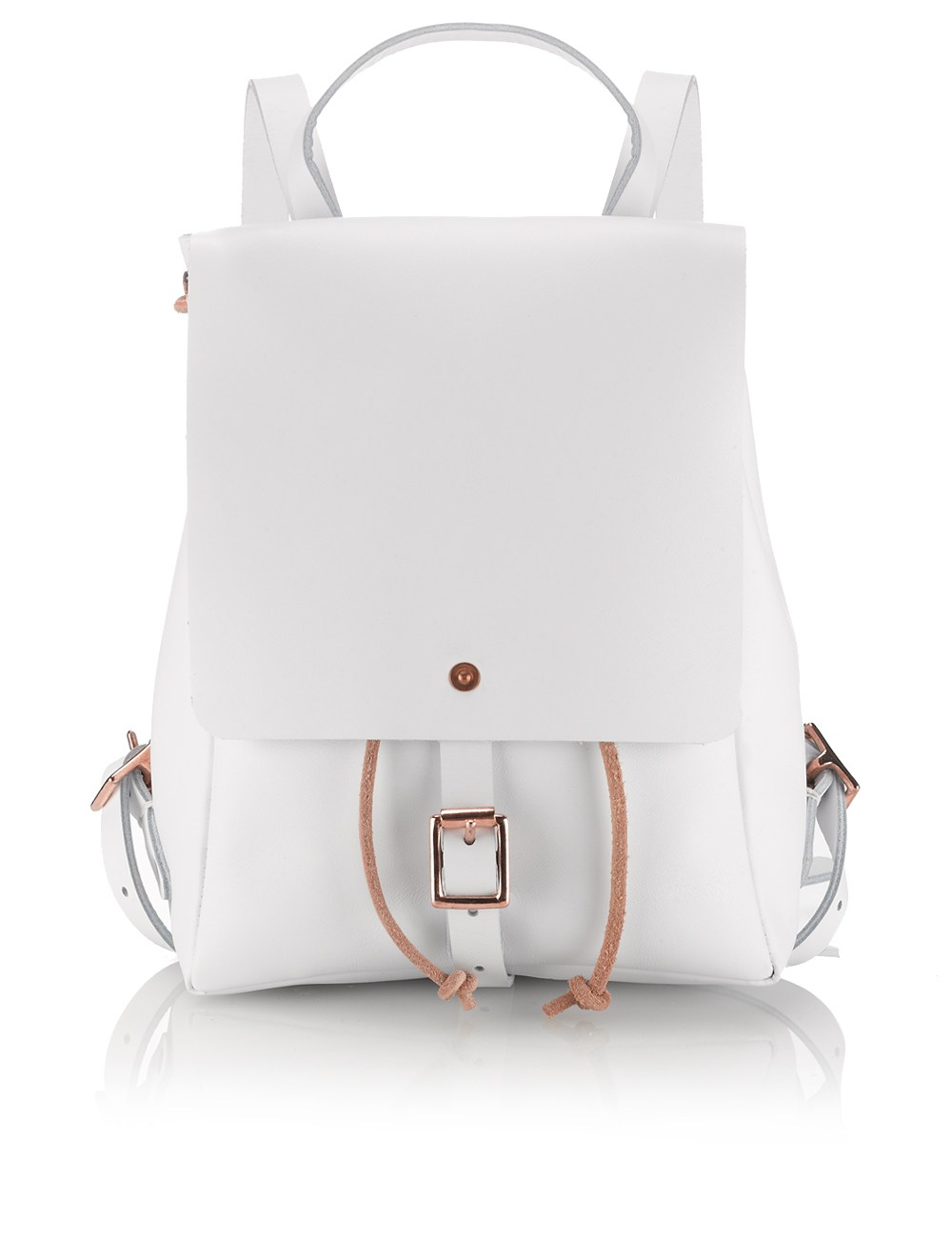 Designer White Mini Backpack Purse | Paul Smith