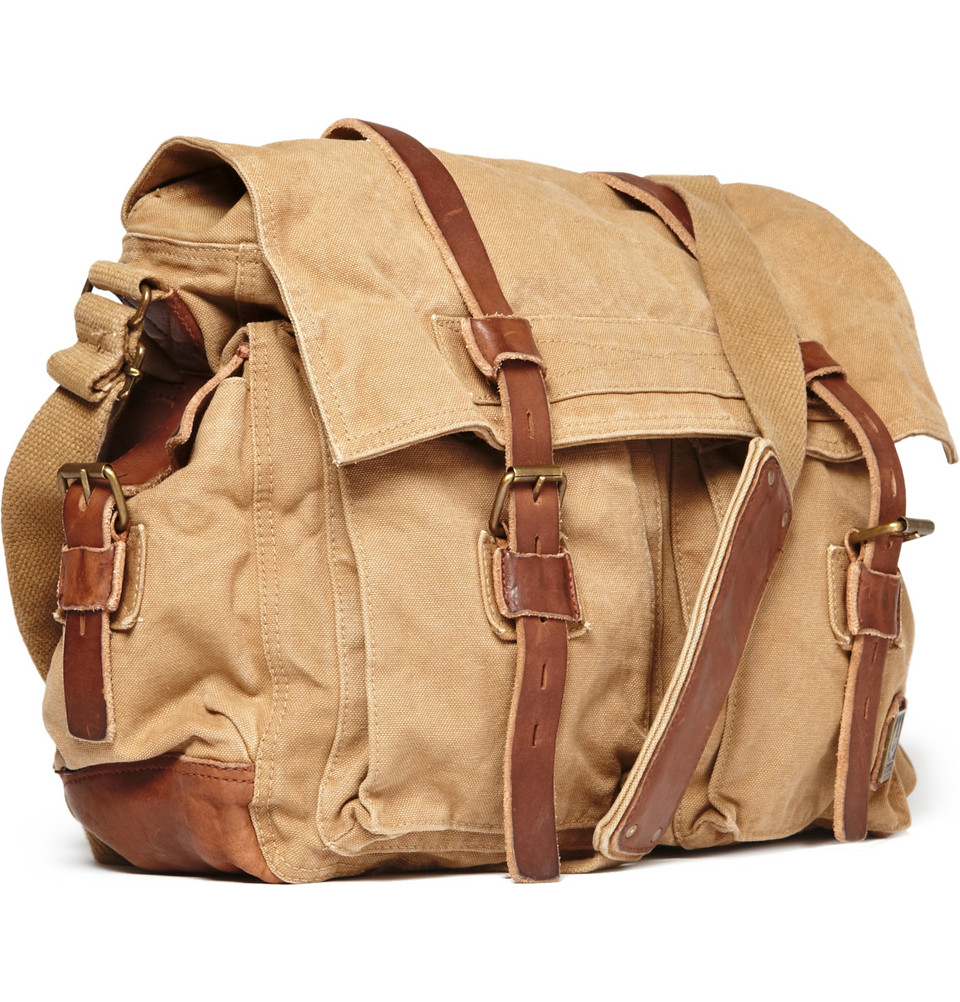 Belstaff Canvas Messenger Bag in Natural for Men - Lyst