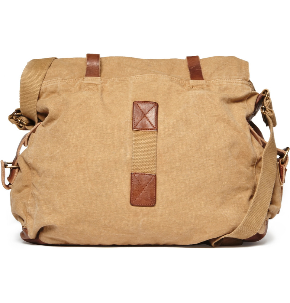 Belstaff Canvas Messenger Bag in Natural for Men - Lyst