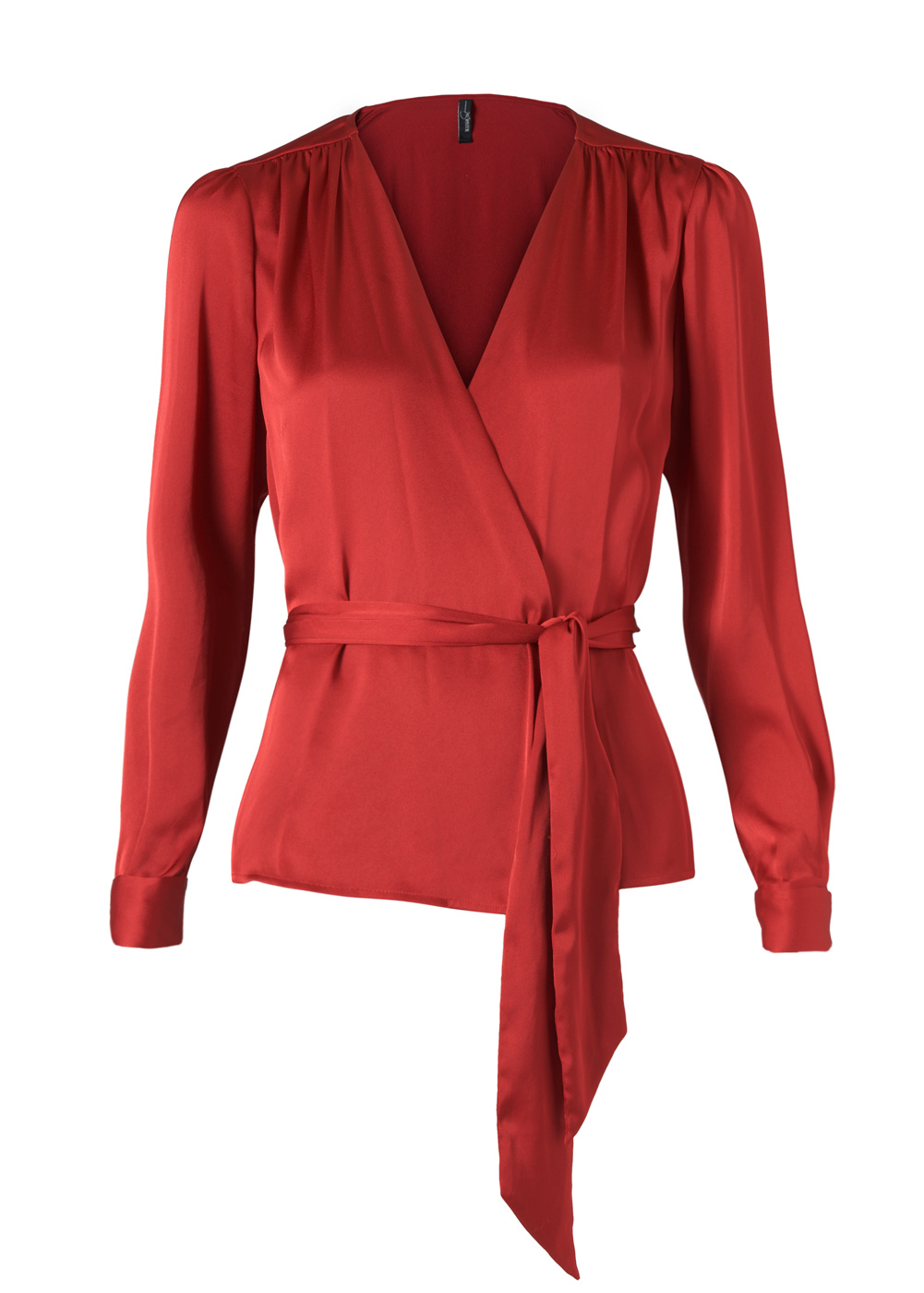Lyst Mango Wrap Blouse In Red